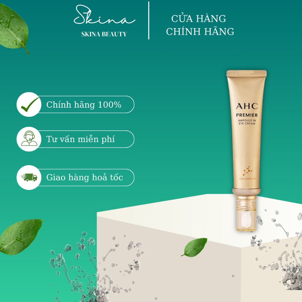 Ahc Premier Ampoule In Eye Cream Collagen T4 Full Face Anti-Aging Eye Cream (40ml) | Shopee ...