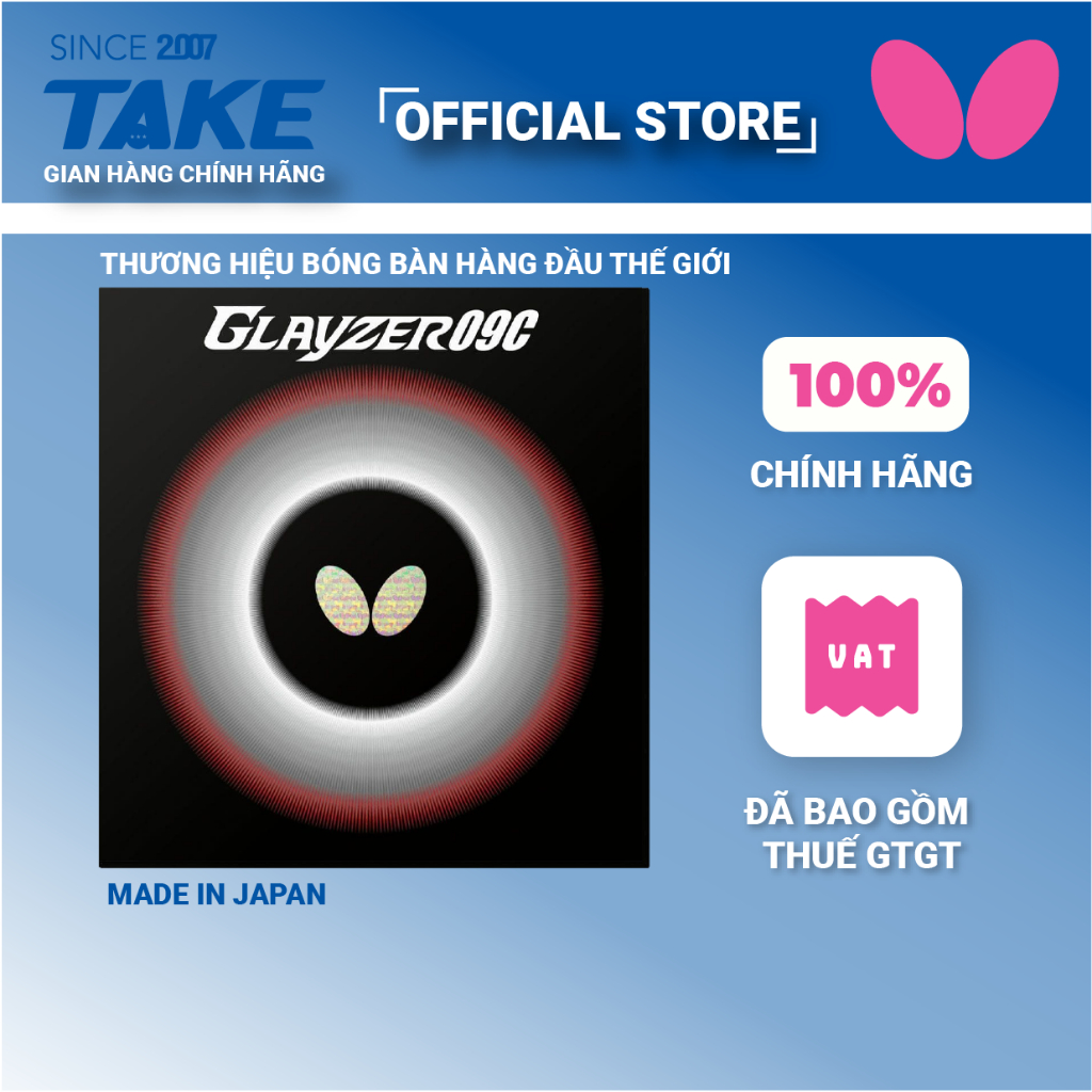 Genuine Butterfly Glayzer 09C Table Tennis Racket MADE IN JAPAN | Shopee Philippines
