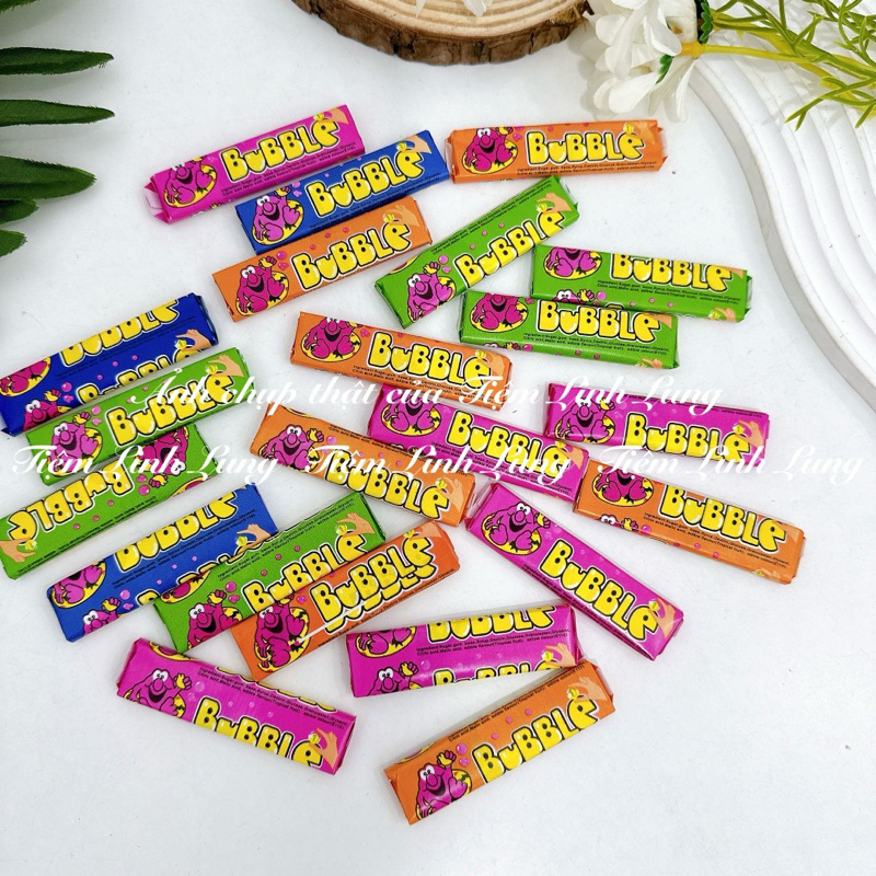Fruit-flavored gum with cute tattoos (1.5g bar), snacks | Shopee ...