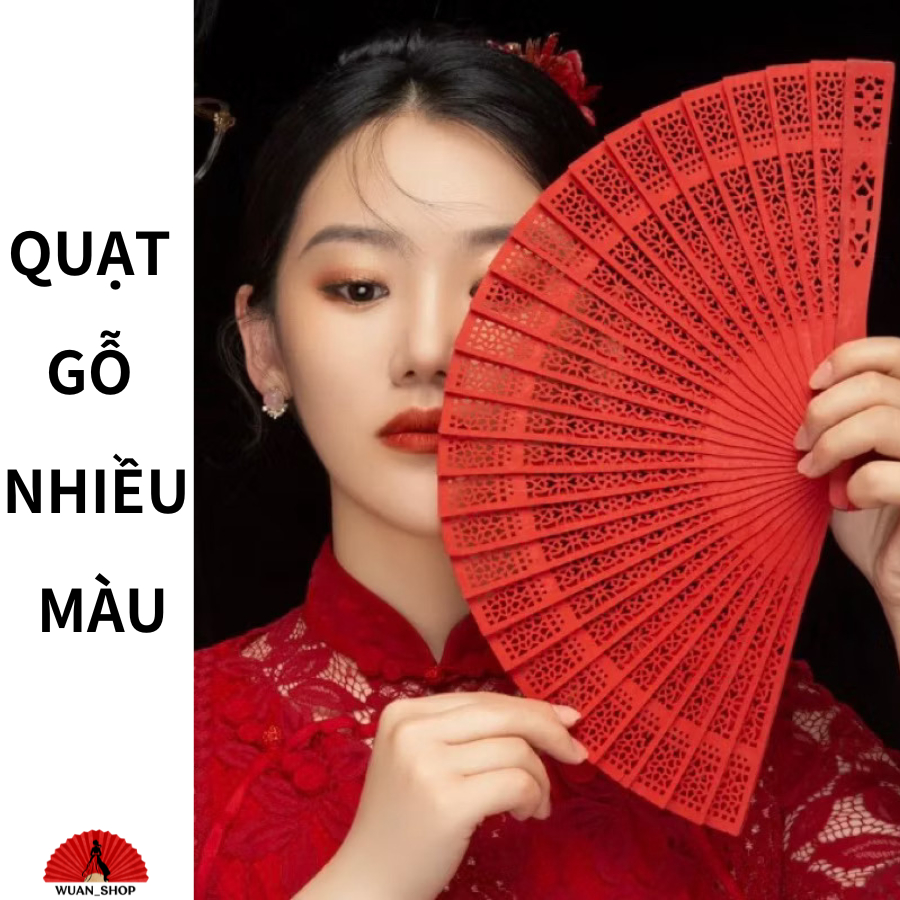 Red and black tone folding fans, Chinese style ancient fans, cosplay ...