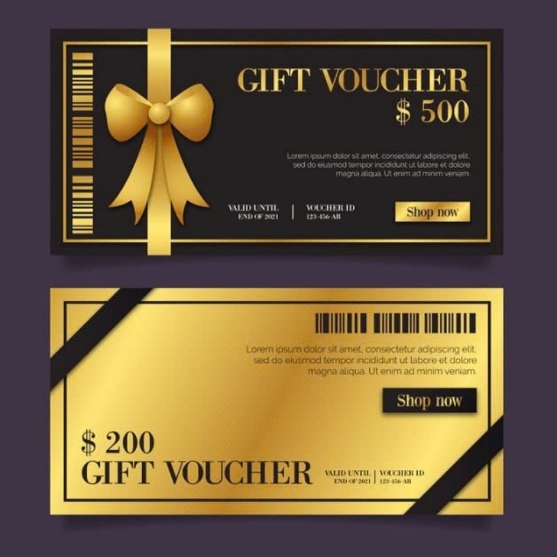 Voucher cards for spas,... fully printed on both sides, combo of 100 ...