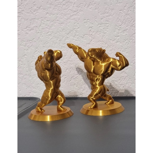 Muscle Capybara Cabybara Athlete 3D Printed Children's Toy Capybara ...