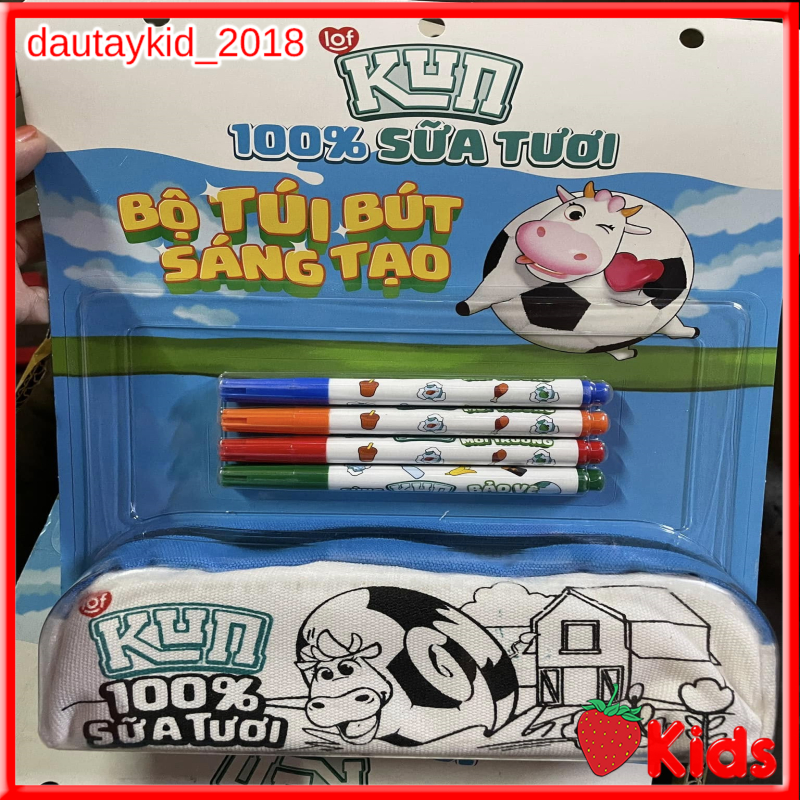 Kun pen bag DIY coloring set, fabric coloring pen set and pen box ...