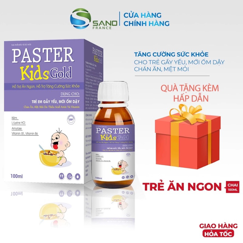 Delicious food syrup for babies Paster kids gold 100ml bottle ...