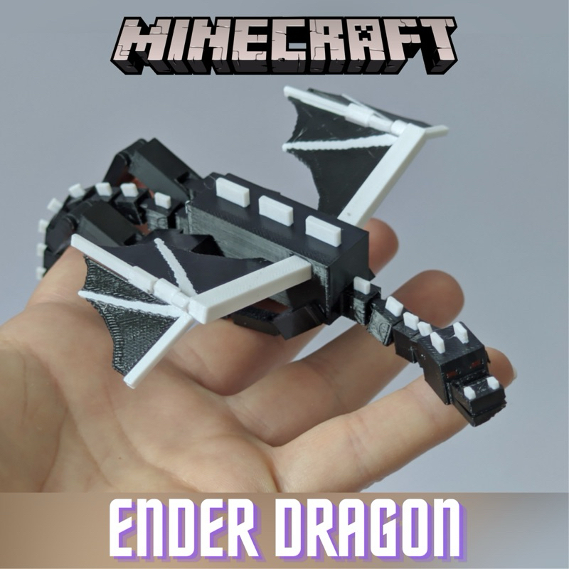 Ender Dragon Minecraft 3D printed moving joint model | Shopee Philippines