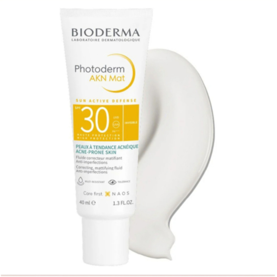 Bioderma Photoderm AKN Mat Sunscreen for Oily and Acne-prone Skin SPF30 ...