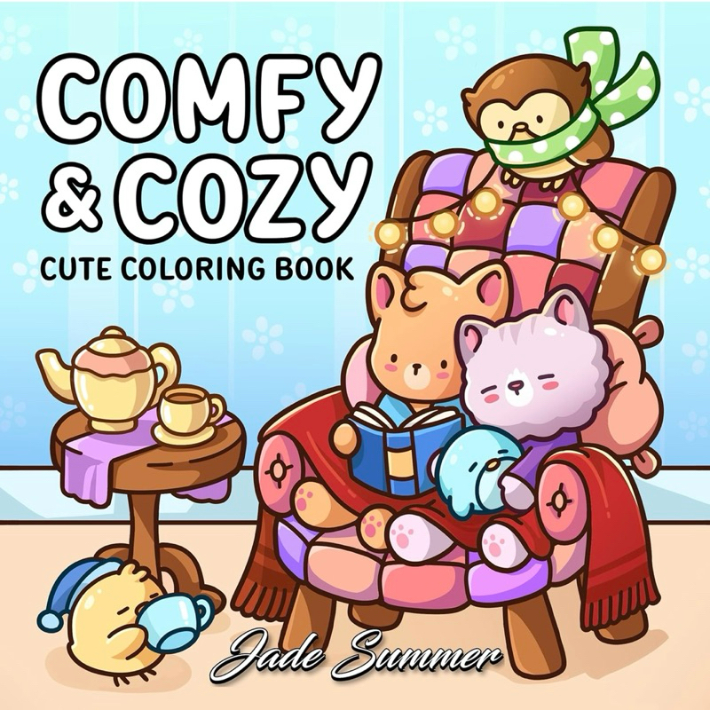 Comfy & Cozy (180gsm thick paper, free sample paintings) - Set of 40 A4 ...