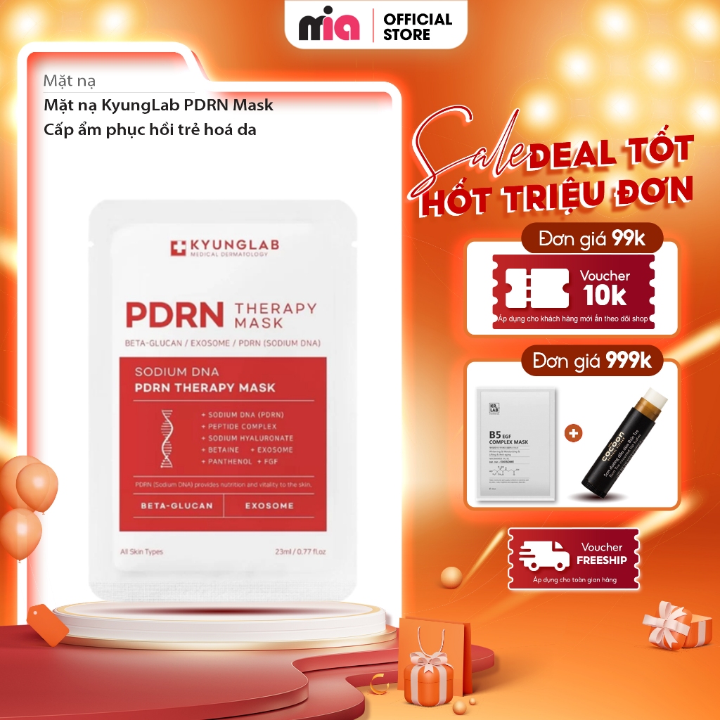 Kyunglab PDRN Mask moisturizes, restores and rejuvenates the skin ...