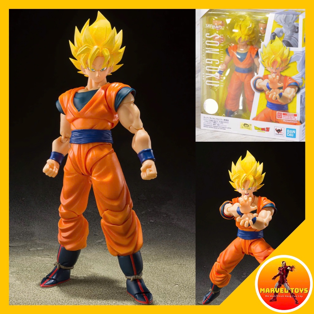 Genuine Bandai SHF SHFiguarts Son Goku Super Saiyan Full Power Dragon ...