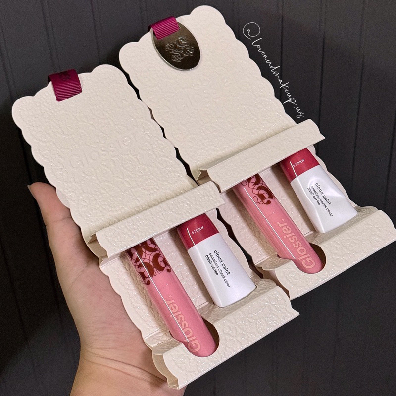 (AUTH New 2024) Glossier Storm Lip + Cheek Duo Lipstick + Blush Set ...