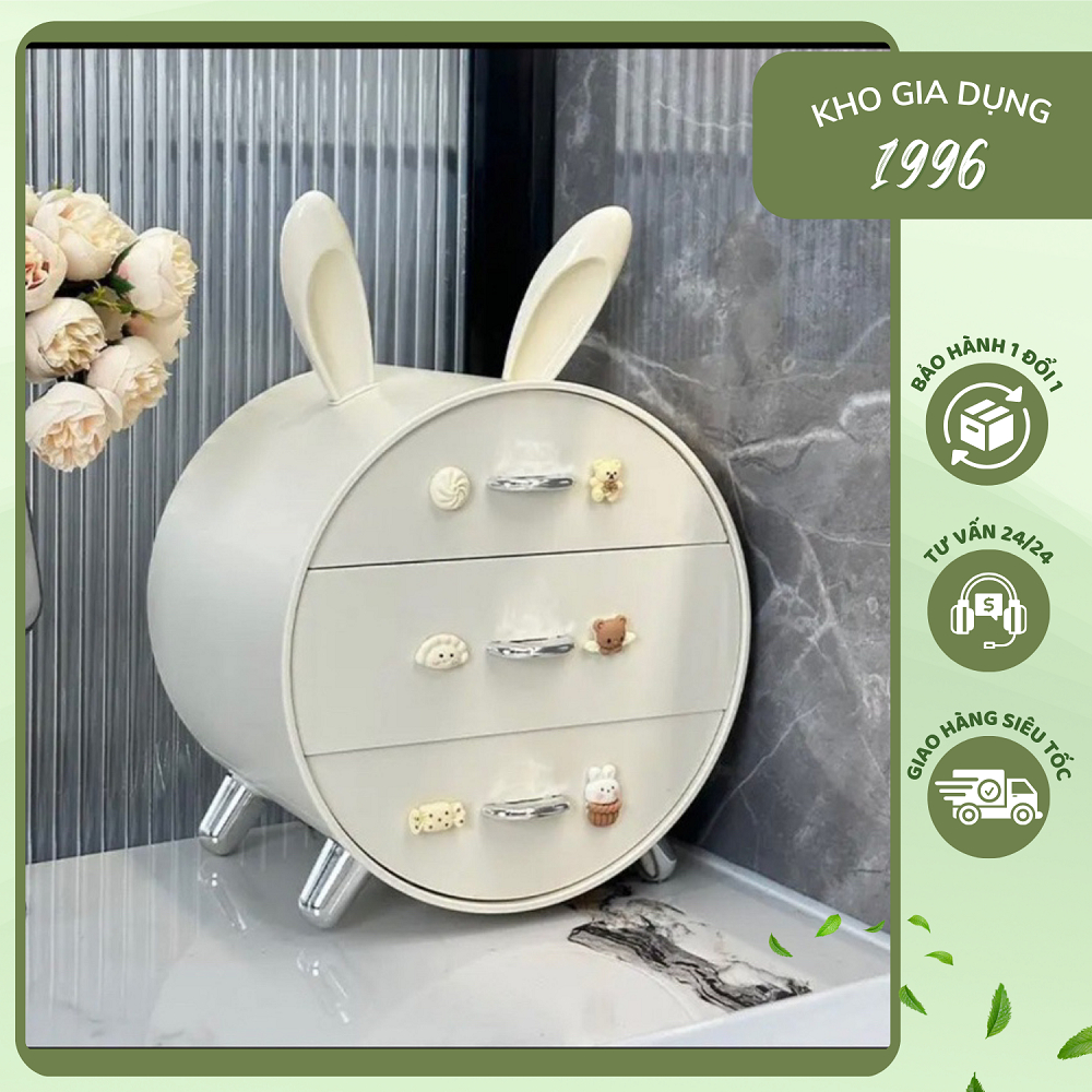 Super Cute 3-Tier Rabbit Ear Shelf for Cosmetics, Personal Items ...