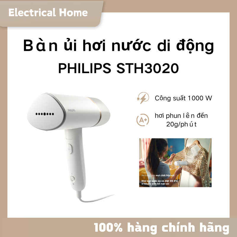 Philips STH3020 /10 Handheld Steam Iron |1000w| Foldable - Genuine ...