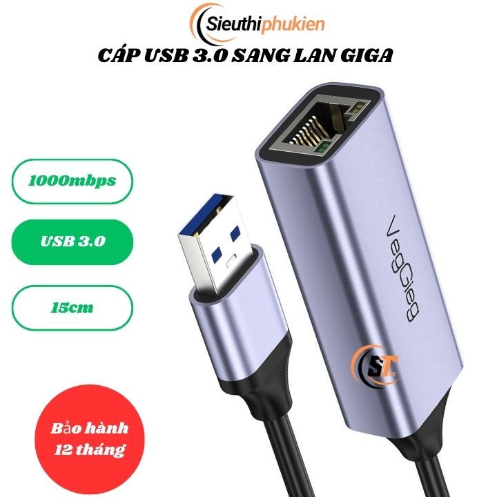 Usb 3.0 cable to RJ45 internet lan port, 1G speed, usb to lan giga ...