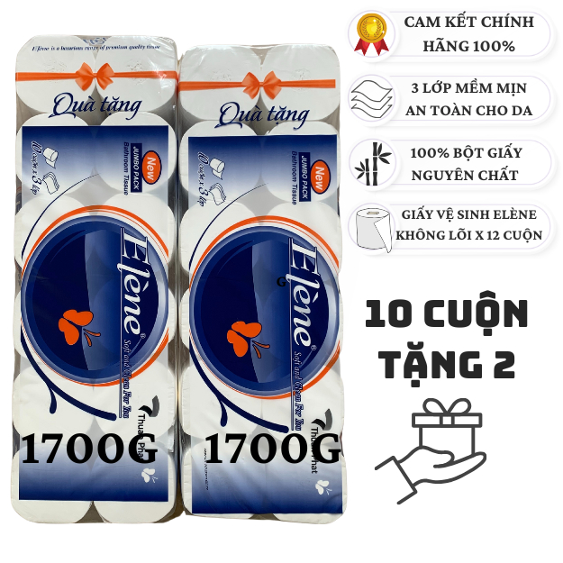 12 ROLLS OF 3-LAYER CORELESS ELENE TOILET PAPER 2024 | Shopee Philippines