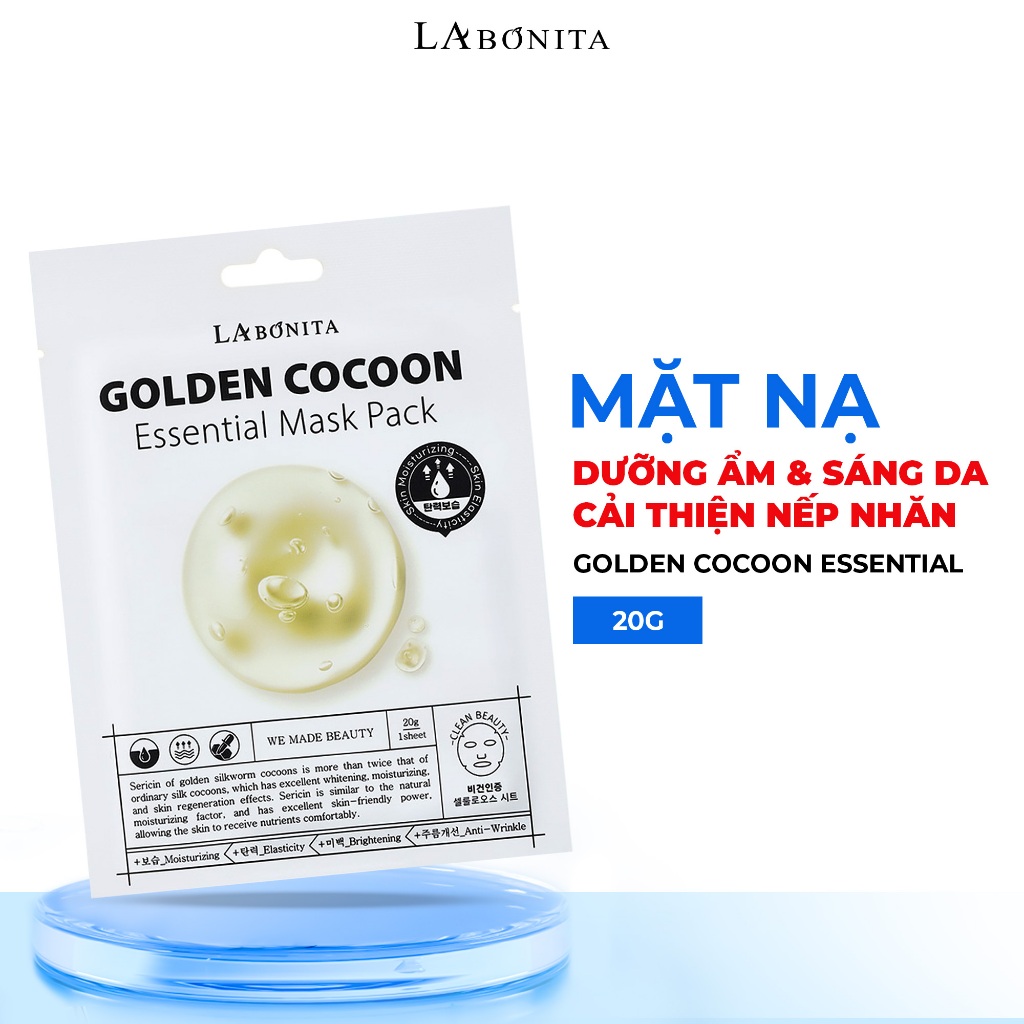 La Bonita Golden Cocoon Essential Mask Pack 20g | Shopee Philippines