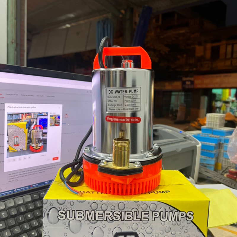 New improved 12v -24V sump pump 300W - Submersible pump 12V 24V 300W ...