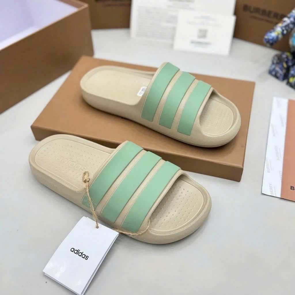 Adidas Adilette Flow Slides molded sandals, 3 large waterproof stripes ...