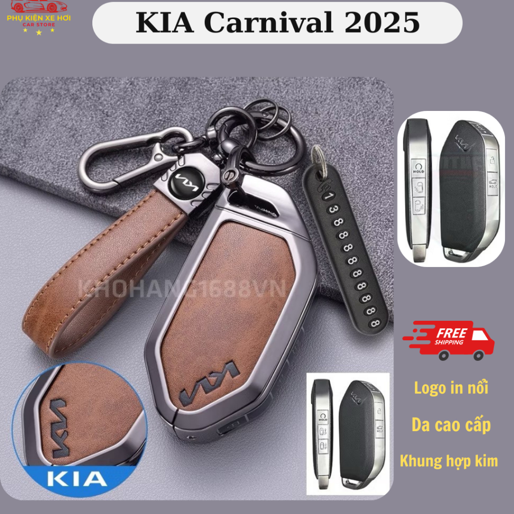 New KIA Carnival 2025 Key Case | Premium Case, Luxurious Titanium Frame ...