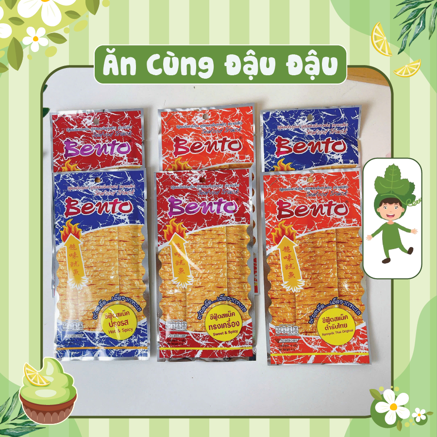 Bento Squid 4g Package Snack Thai Bento Squid All 3 Flavors Super Spicy ...