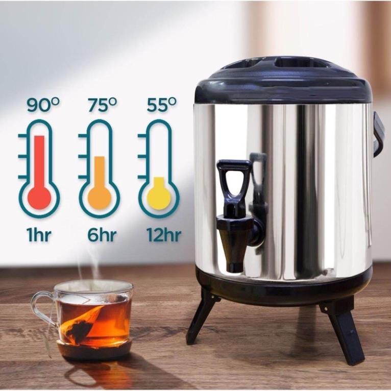 [10 Liter] 10 Liter Thermal Stainless Steel Tea Pot. Milk Tea Pot ...