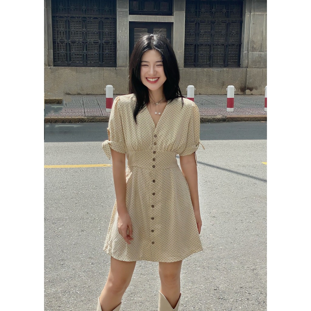 Joy polka dot dress (welded hem) | Shopee Philippines