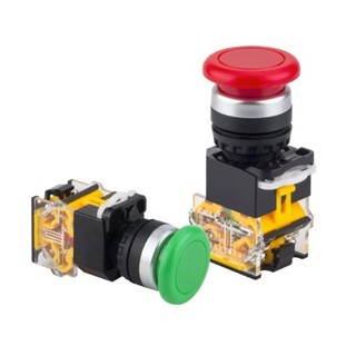 LA38-11M non-22mm push-button switch with parachute mushroom head ...
