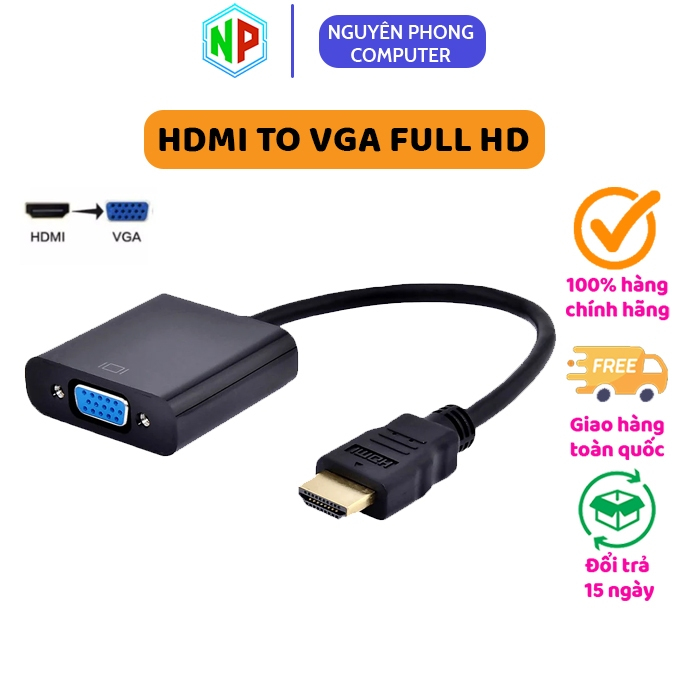 Hdmi To VGA Converter Cable SUPPORT Full HD 1080P Resolution - QUALITY ...