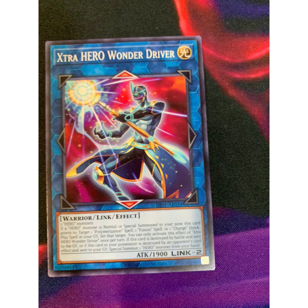 Genuine yugioh card DI01-AE034 Xtra HERO Wonder Driver (N) | Shopee ...
