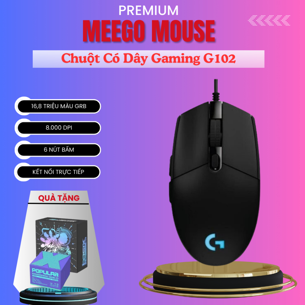 Logitech Wired G102 Gaming Mouse - Lightweight, 6 Programmable Buttons ...
