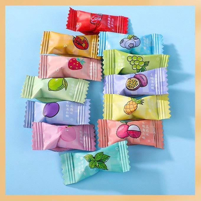 Multi-colored Mini Fruit Mint Candy C Vitamin lozenges with many Candy ...
