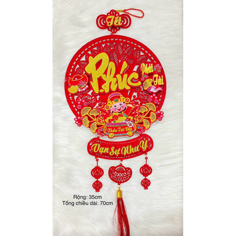 CNY Decorative hanging strip, new model red velvet hanging string, home ...