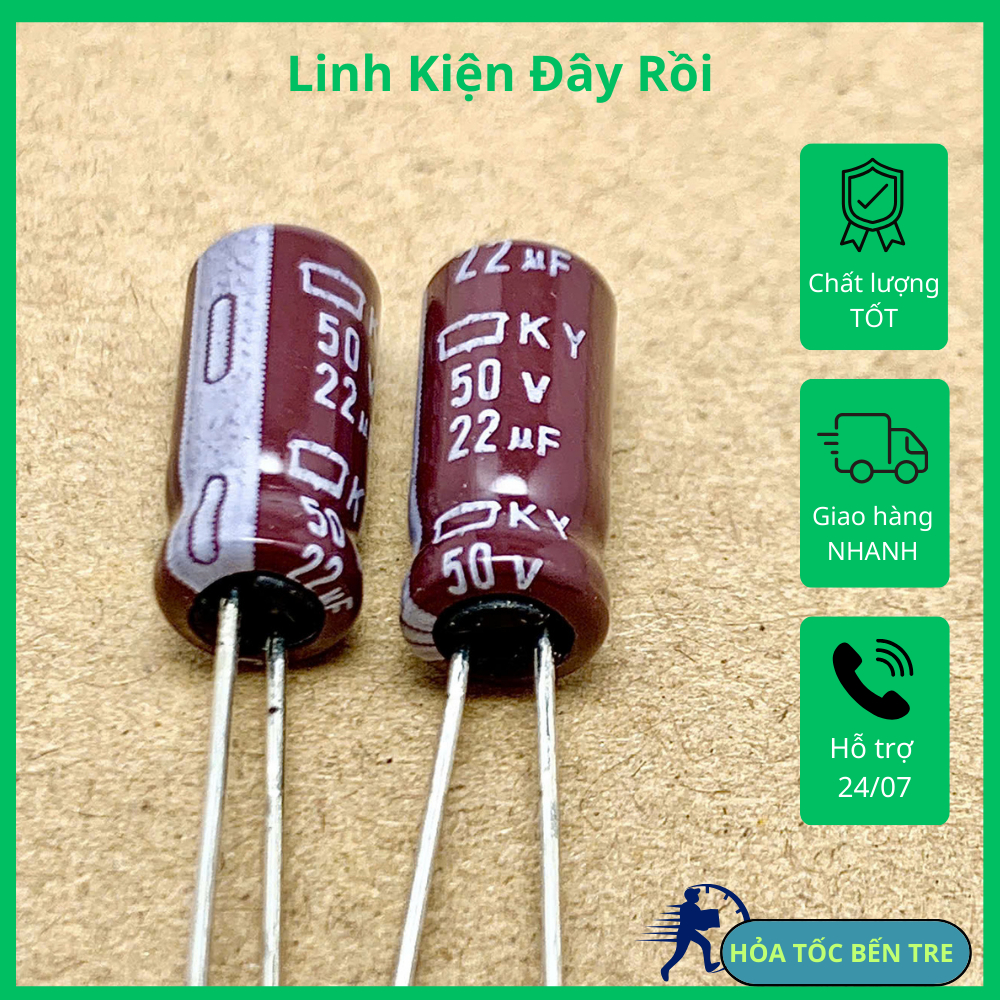 10 pieces of electrochemical capacitors 22uF 50V 22uF 50V22uF 5x11mm KY ...