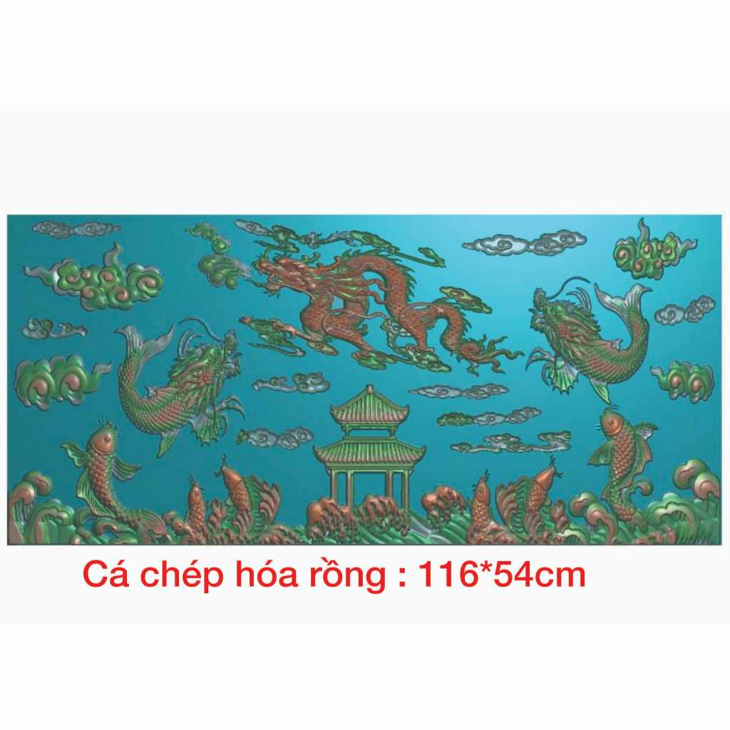 Mold set for molding plastic, plaster, concrete (fish gathering, carp ...