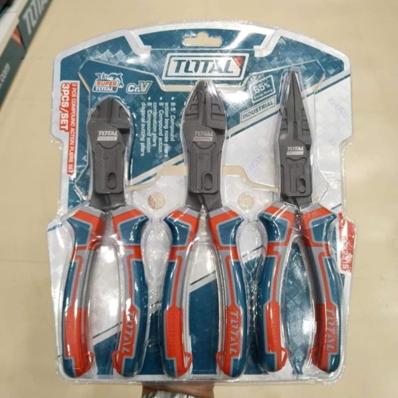 Total THT2CK231S 3-piece electric pliers, cutting pliers, sharp pliers ...