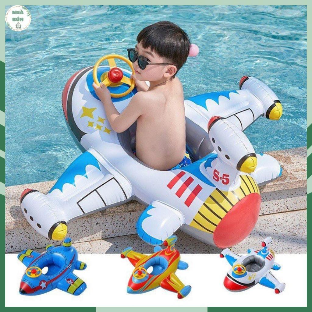 Airplane-shaped Baby Swimming Float Toy with Fun Patterns for Children ...