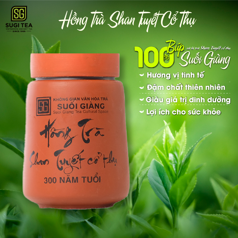 300 year old Shan Tuyet black Tea 50g - SuGi Tea ancient black Tea ...