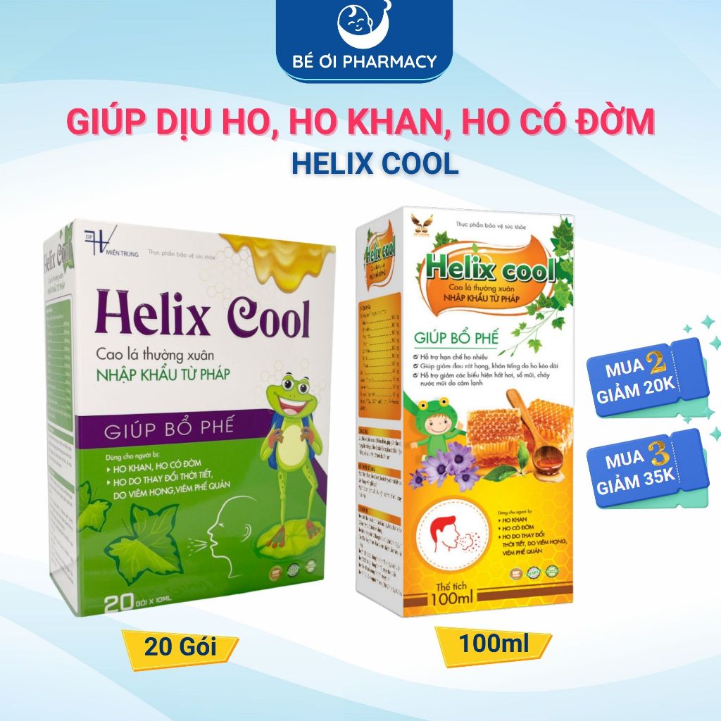 Helix COOL baby lung tonic cough syrup - Cough relief, lung tonic, dry ...