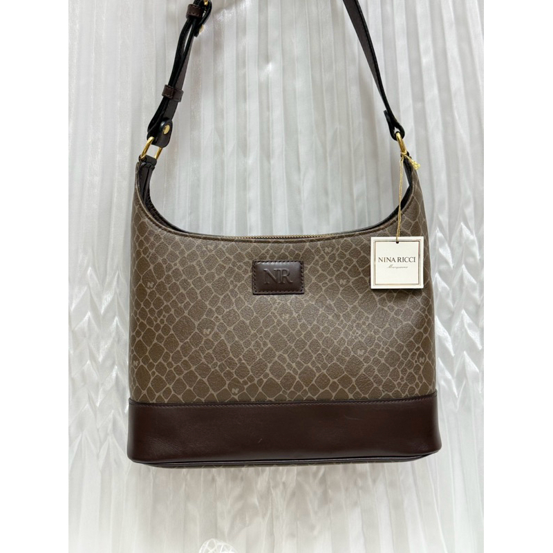 Tds-sp15- NINA RICCI genuine leather shoulder bag | Shopee Philippines