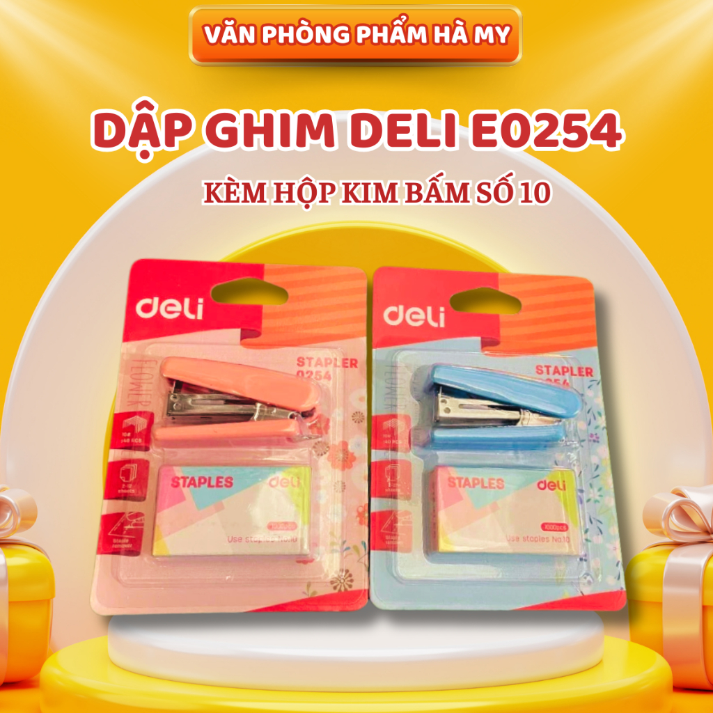 Mini stapler No. 10 - Deli staple core included - E0254 | Shopee ...