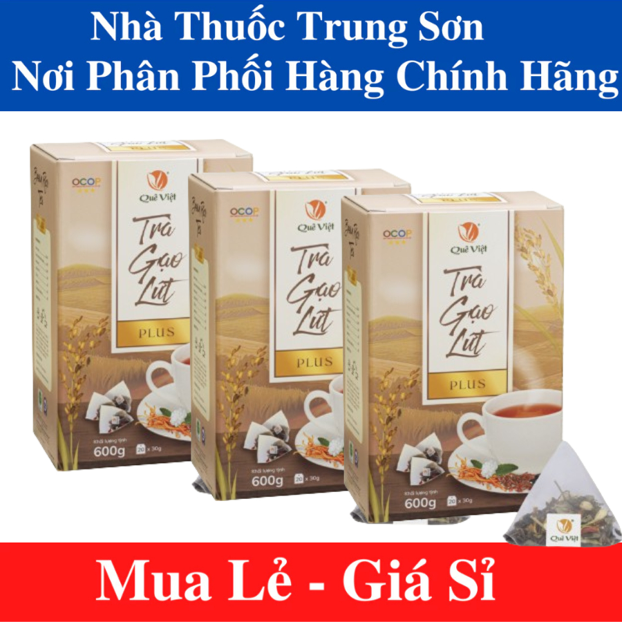 Combo 3 BOXES Plus Que Viet Brown Rice Tea - Cordyceps sinensis - Box ...