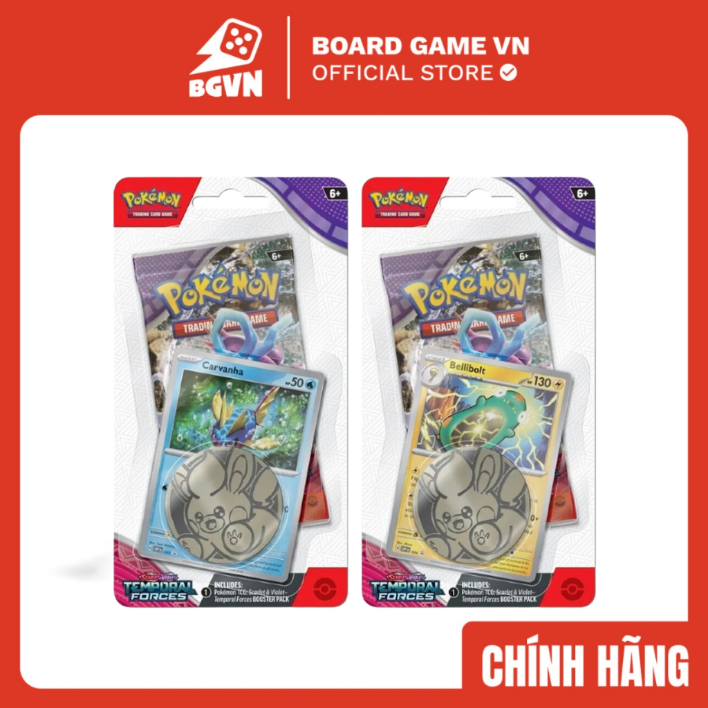 Pokemon Tactical Character Card Set Temporal Forces Checklane Blister ...