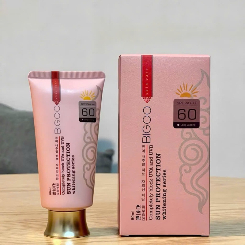Bigoo Sun Protection SPF60 Korean sunscreen foundation 80ml | Shopee ...