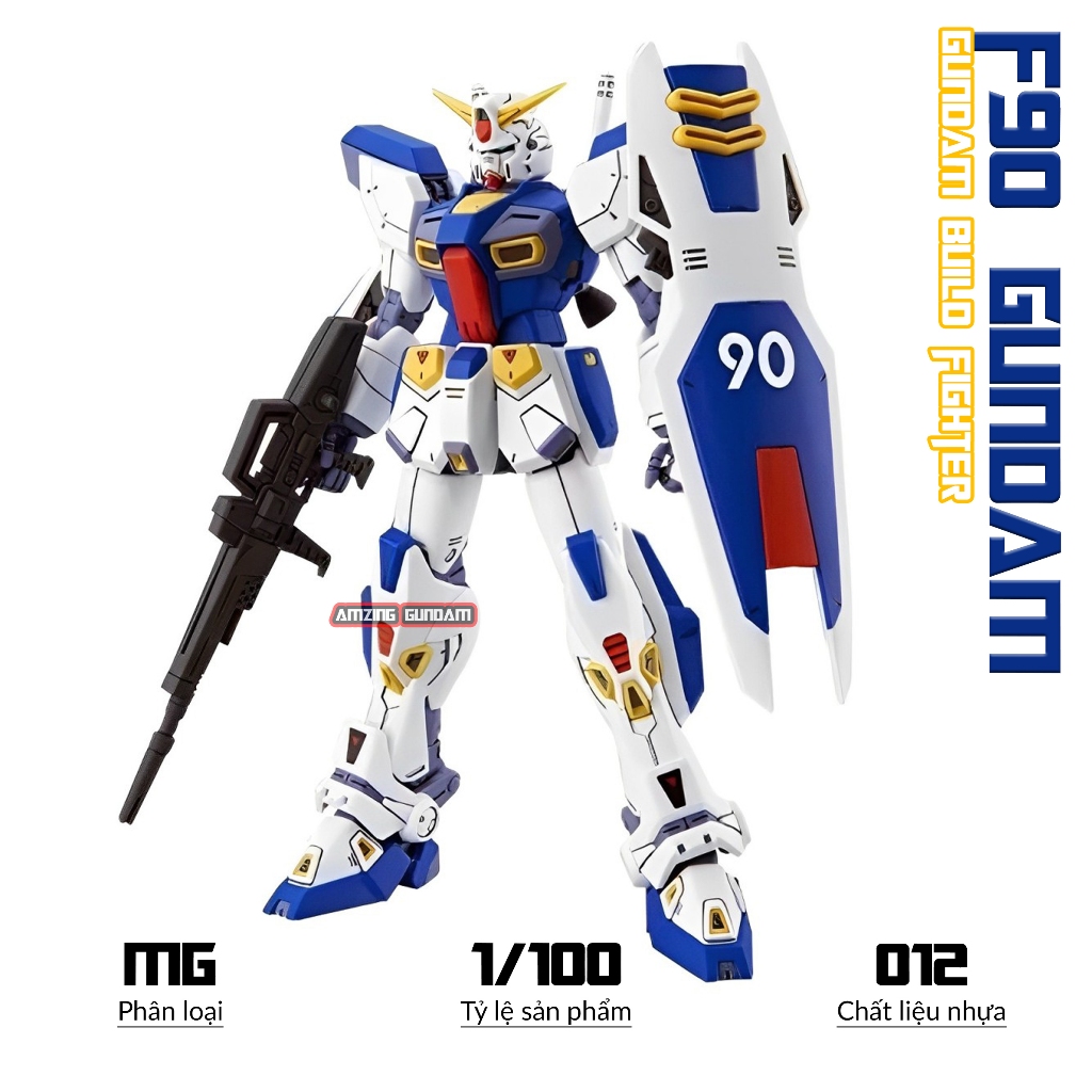 Mg F90 Gundam Model, 1/100 Gunpla, Plastic Assembly Toy | Shopee ...