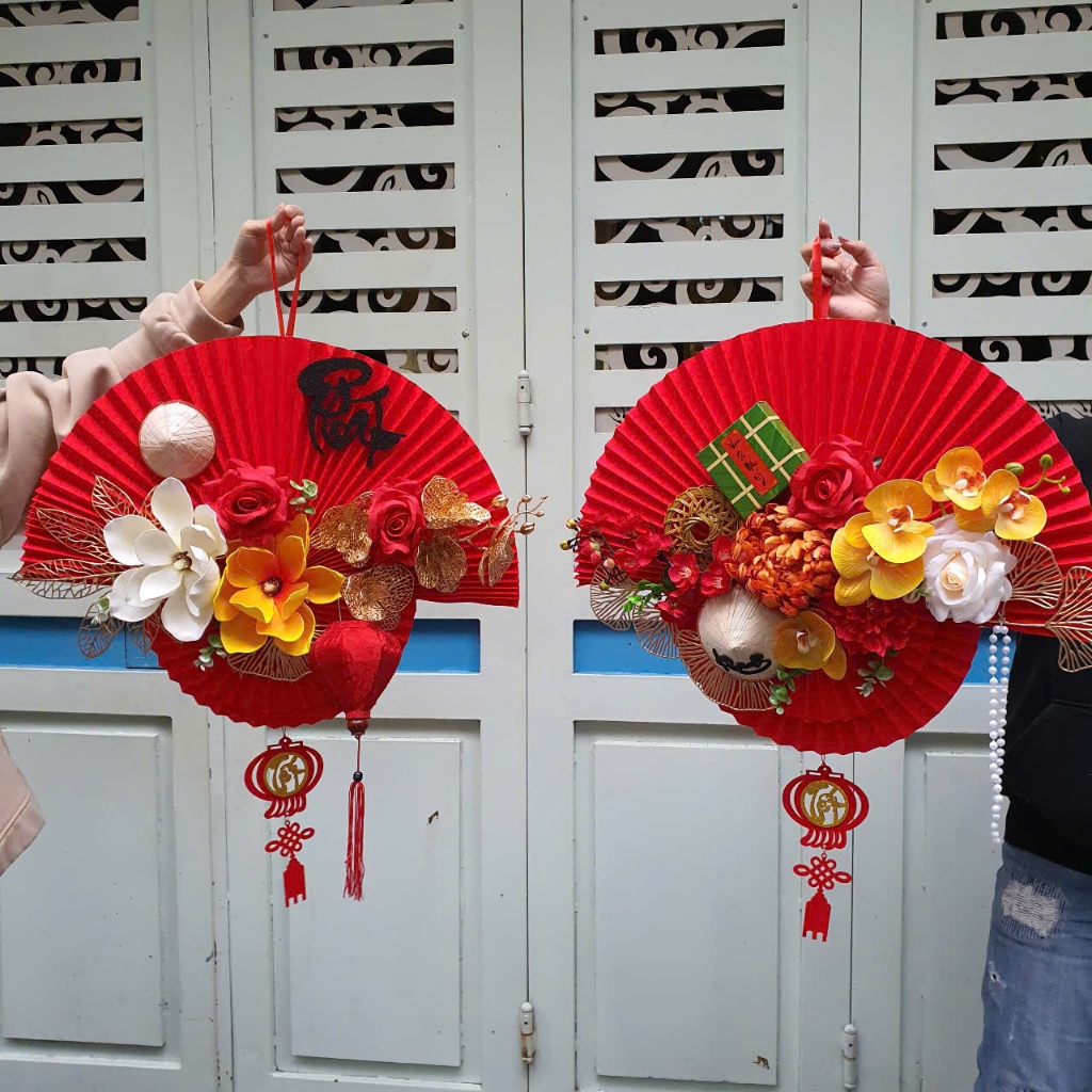 Full Set of Decorative Fans CNY 2025 Congratulations CNY An Khang ...