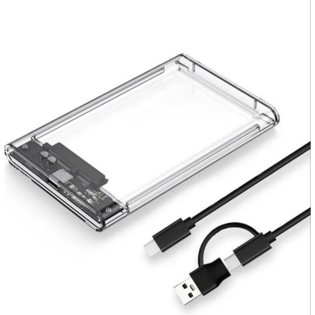 2.5 inch Transparent USB Type C Hard Drive Box, High Quality, Can Mount ...