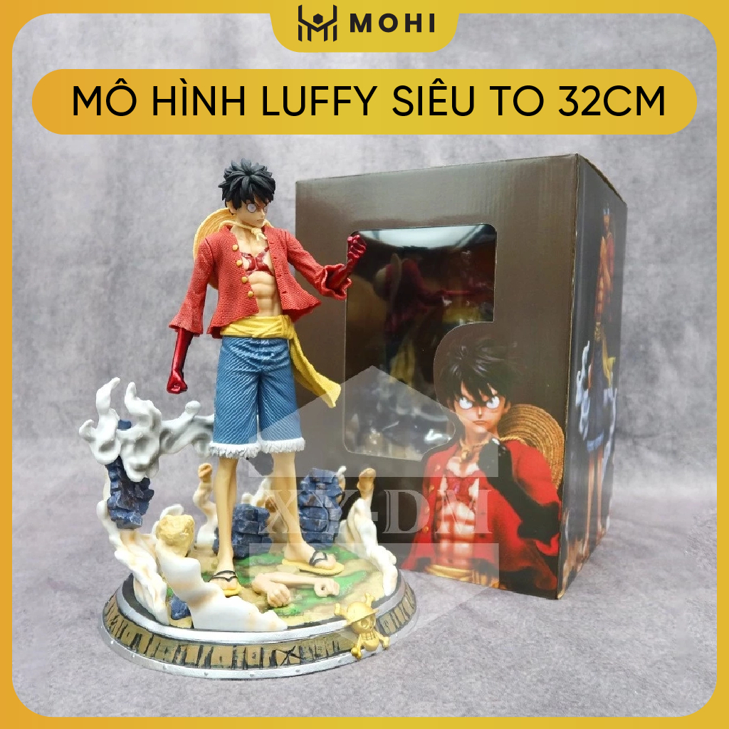 Luffy model Super big and sharp, 32cm tall. One Piece Figure | Shopee ...