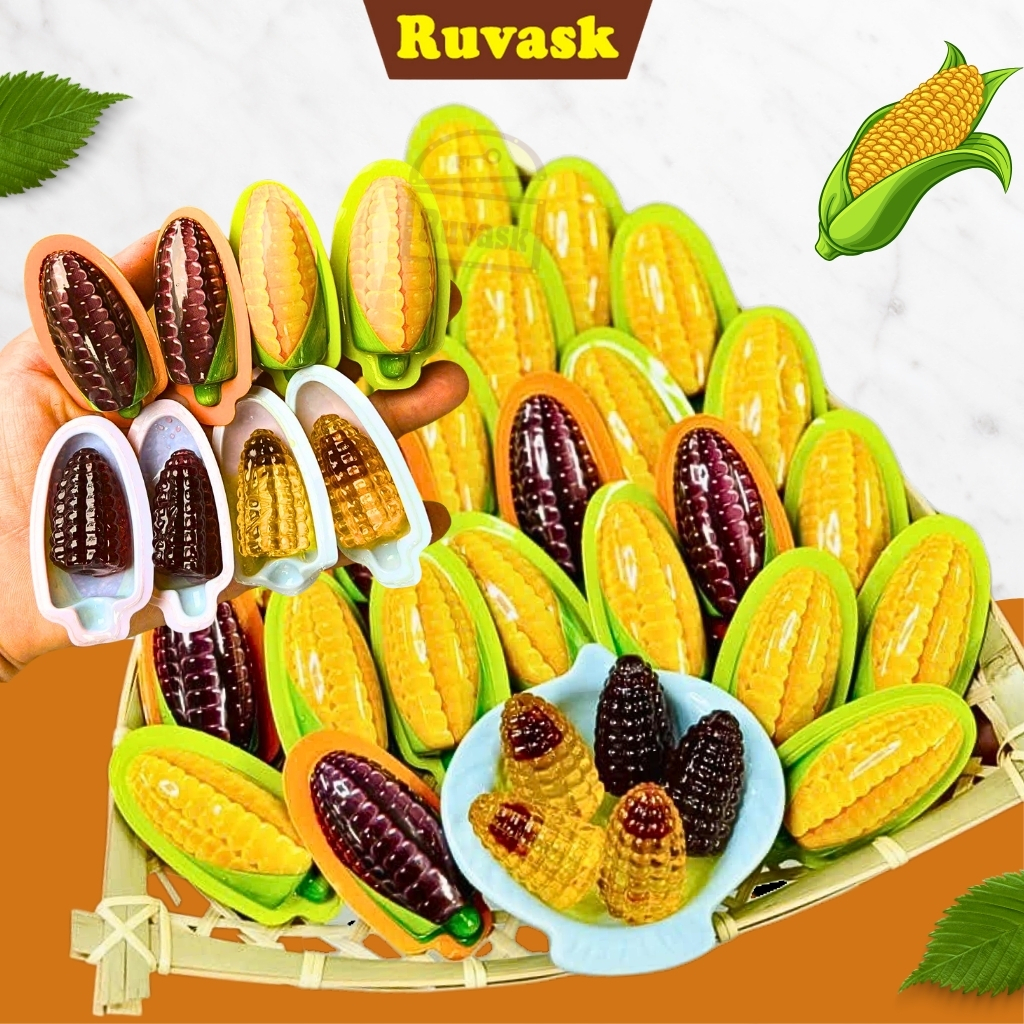 DELICIOUS 3D Gummy Corn Candy with Melted Corn Filling 500g BAG - 3D ...