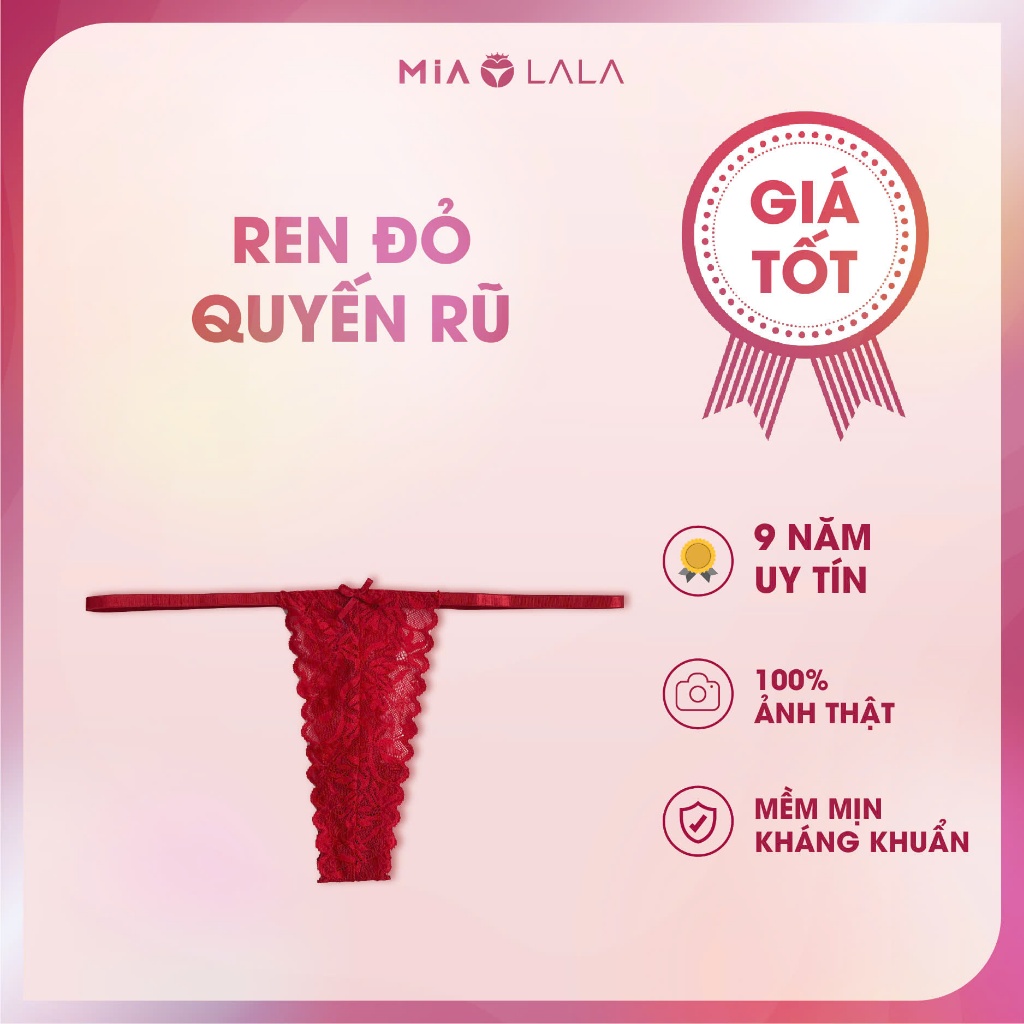 Mialala 5168 DQL soft and sexy red lace thong underwear02065168 ...