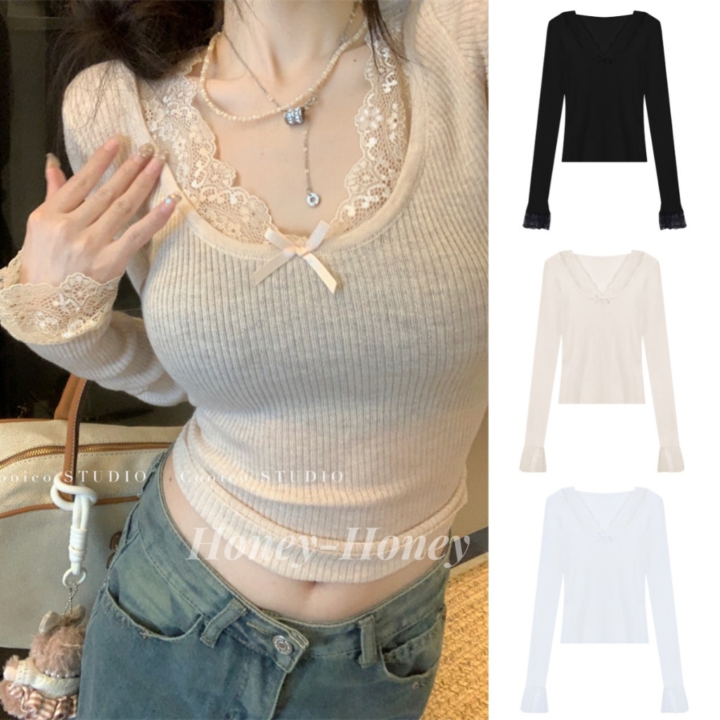 Women's long-sleeved, soft, multi-colored, thick, warm, body-hugging ...