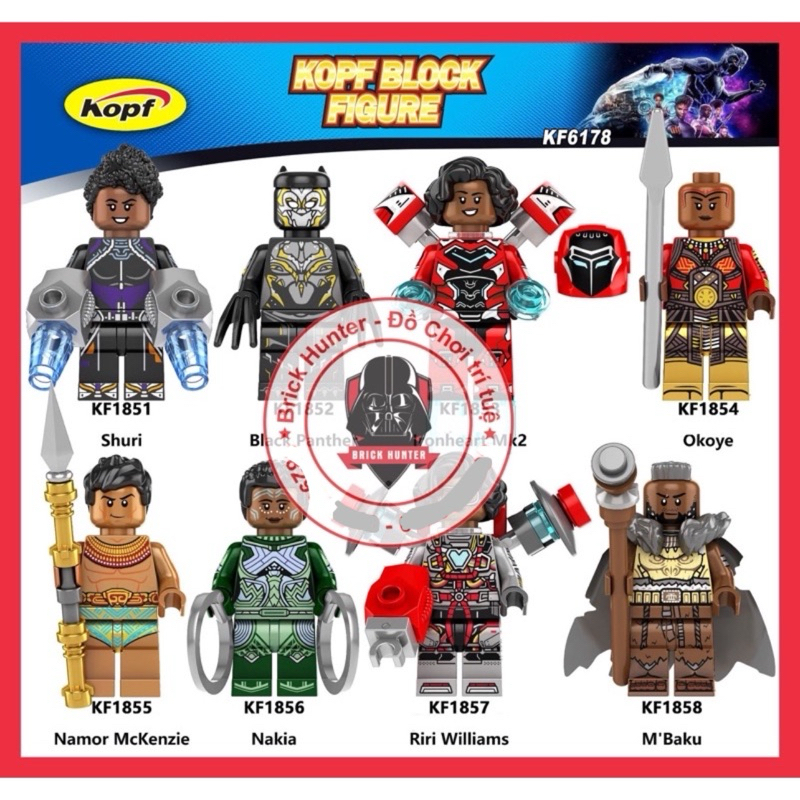 Kf6178 Marvel super heroes black panther assembly model of superhero ...